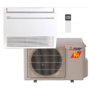 Mitsubishi 18,000 BTU 1.5 Ton Ductless Floor Standing Heat Pump & Air conditioner, Hyper Heat System SEER 22