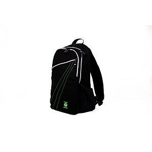 DIME BAGS City Dweller Casual Hemp Backpack with Padded Laptop Compartment and Water Bottle Holder (Black)