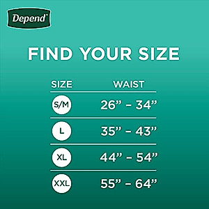 Depend Fresh Protection Adult Incontinence Underwear for Men (Formerly Depend Fit-Flex), Disposable, Maximum, Extra-Large, Grey, 26 Count, Packaging May Vary