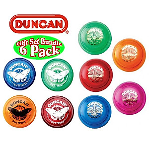Duncan Yo-Yo Imperial (3) & Butterfly (3) Deluxe Gift Set Bundle - 6 Pack (Assorted Colors)