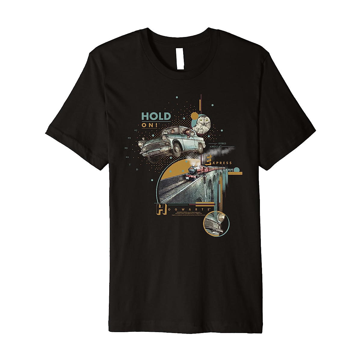 Harry Potter Weasley's Flying Ford Anglia Premium T-Shirt