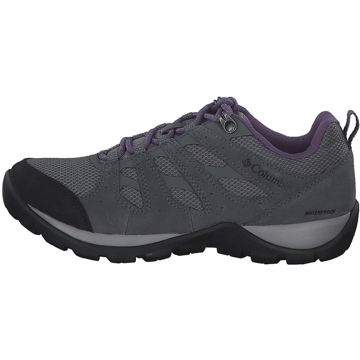 Columbia Women's Redmond V2 Waterproof, Ti Grey Steel/Plum Purple, 7.5