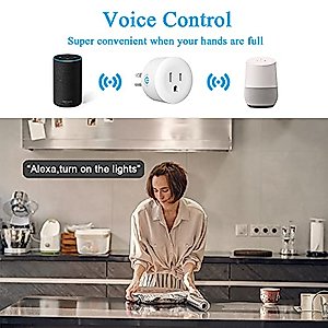 Smart Plug,DOGAIN Zigbee Smart Plugs Outlet Works with ST and Echo Plus Hub Voice Control Compatible with Alexa and The Google Assistant (Hub Required)(2 Pack)