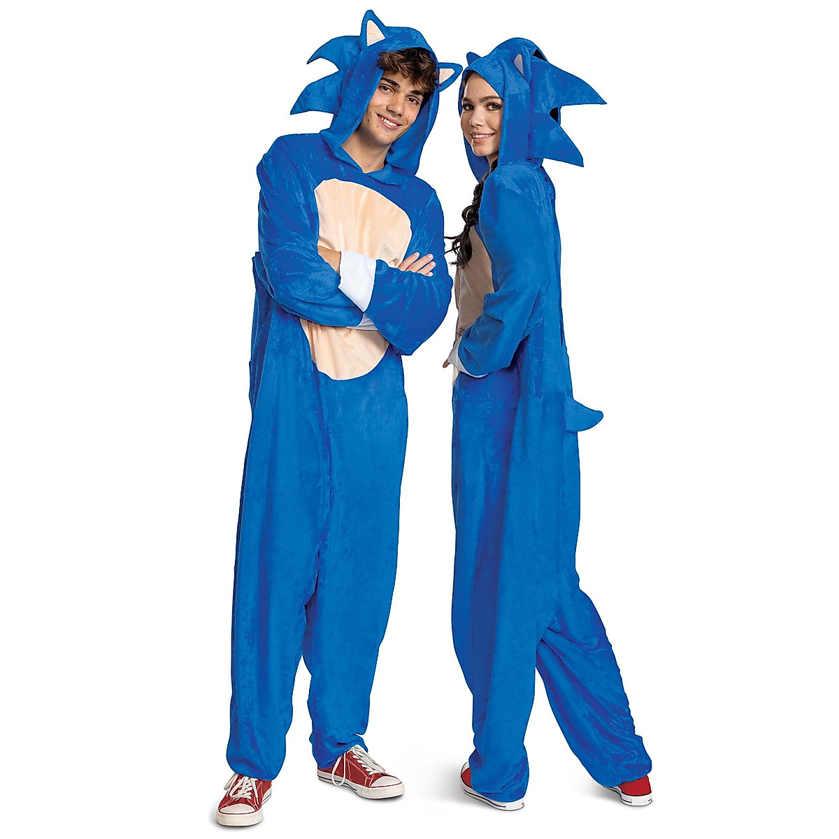 Disguise Unisex Adult Sonic Costume, Official Movie Outfit, Sized, As Shown, Medium 38-40 US