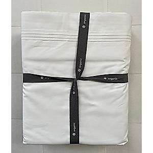 West Elm 400 Thread Count Organic Percale Pleated Edge Sheet Set ~King~*White*~