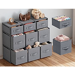 EnHomee Cube Storage Organizer with Storage Cubes Bins