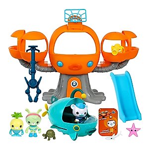 Octonauts Octopod Playset | 8 Pieces Including Deep Sea Captain Barnacles & Gup A, Multicolor, 5.12 x 15.5 x 8.5 inches