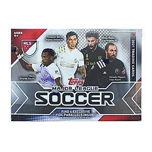 2021 Topps MLS Soccer Blaster Box of Packs with 4 Exclusive Foil Parallel Cards