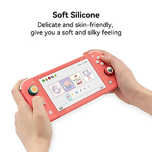 GeekShare Christmas Theme Thumb Grip Caps,Compatible with Nintendo Switch/OLED & Switch Lite,Soft Silicone Joystick Cover-4PCS