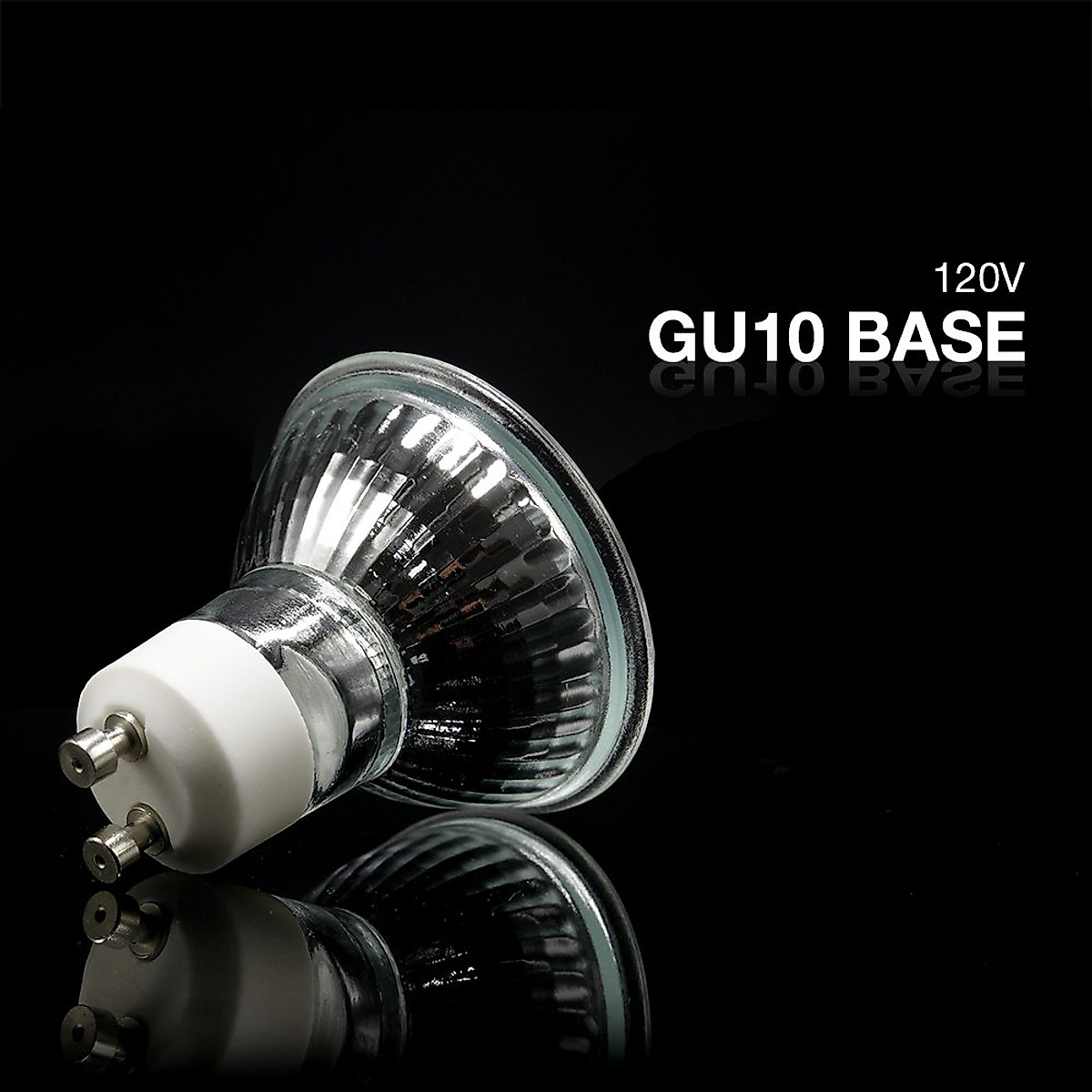 ETOPLIGHTING |3-Pack|35 Watt GU10 Halogen Light Bulbs with Clear UV Glass Cover 120 Volts 2,000 Life Hours, APL1583