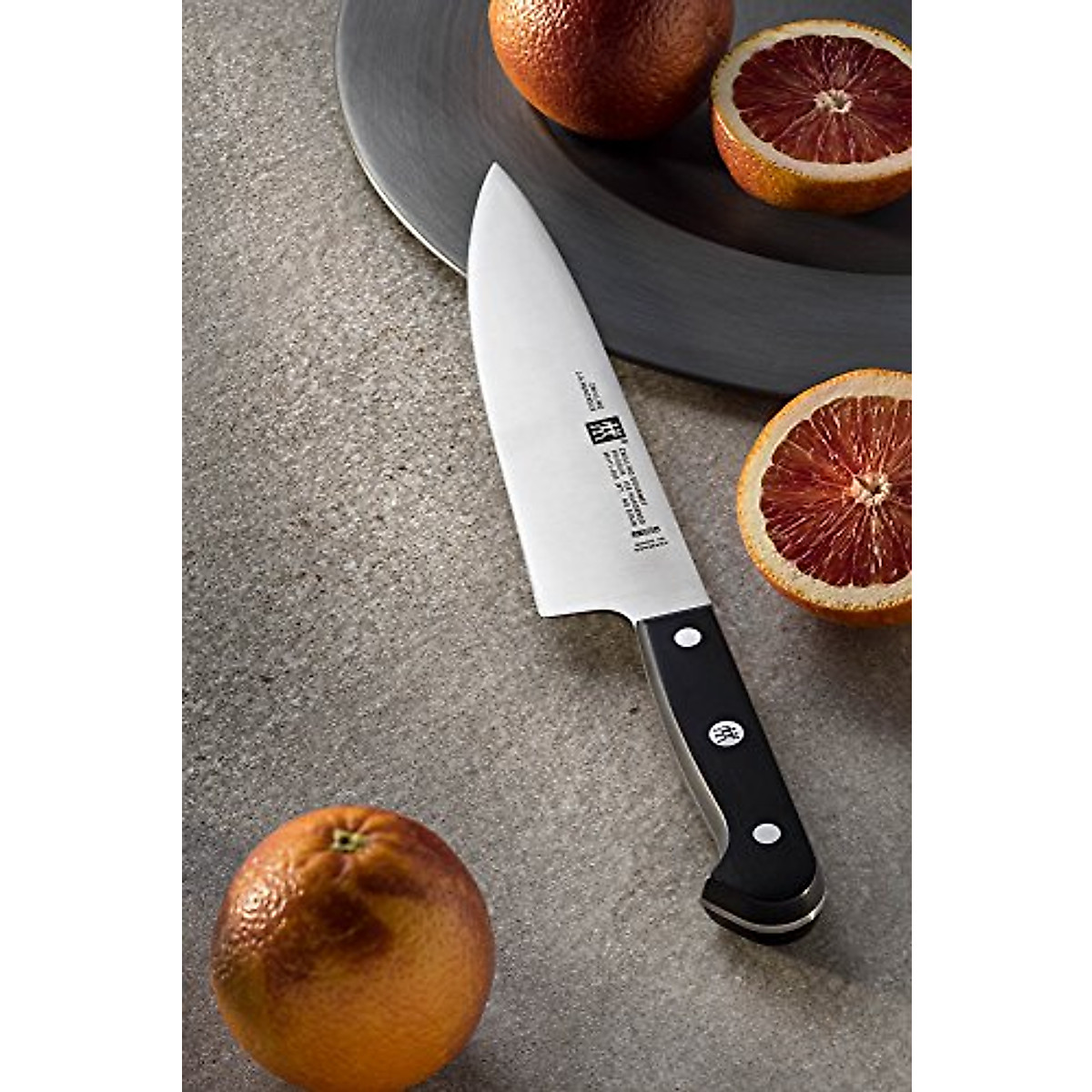 ZWILLING Gourmet 8-inch Chef’s Knife, Kitchen Knife, Black, Stainless Steel