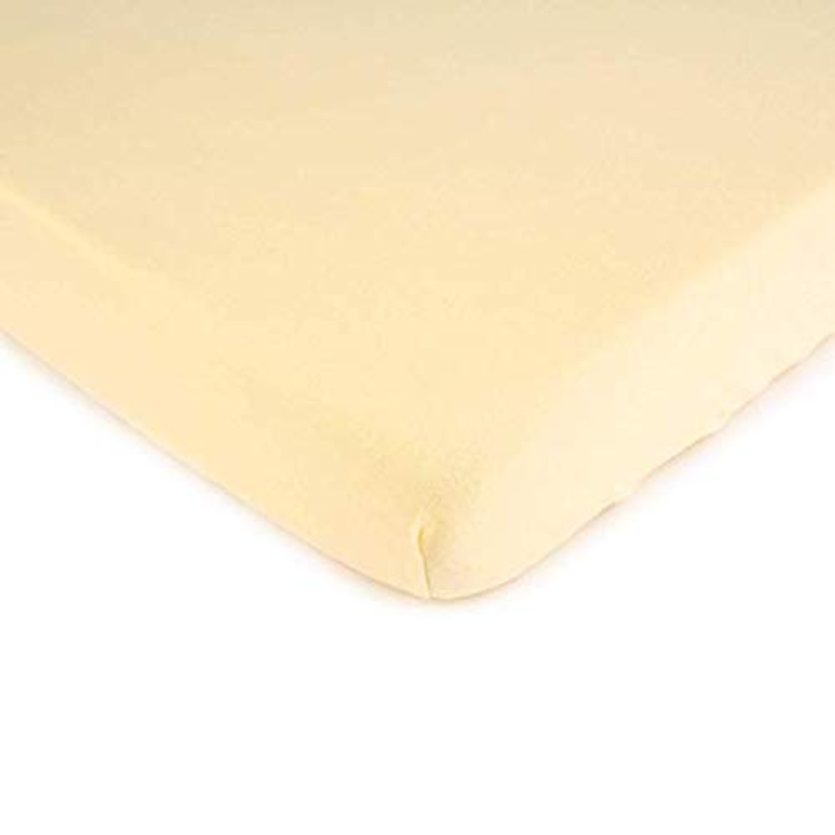 SheetWorld Fitted 100% Cotton Jersey Pack N Play Sheet Fits Graco Square Play Yard 36 x 36, Soft Yellow, Made in USA