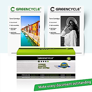 GREENCYCLE TN460 TN-460 Toner Cartridge + DR400 DR-400 Drum Unit Combo Set Compatible for Brother DCP-1200 HL-1240 MFC-8300 MFC-9750 MFC-9800 Intellifax 4100 4750 5750 Printer (2 Toner, 1 Drum)