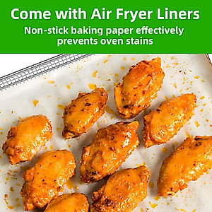 Air Fryer Basket for Oven, 304 Food-Grade Stainless Steel Wire Rack, Cost-Effective and 13.5 * 11.2in Large Size Oven Accessories, Cooking and Baking for Convection Toaster Oven