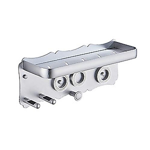 Leekayer Supersonic Hair Dryer Wall Mount Holder, Dyson Hair Dryer Bracket,for Dyson Hair Dryer Accessories Holder,Punch-Free Hair Dryer Holder Bathroom Storage Rack Care Tools (Sliver)