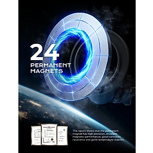 LISEN 2 Pack Fits MagSafe Car Mount - [24 Super Magnets] Magnetic Car Phone Mount, Air Vent Phone Holder Car, Hands Free Cell Phone Holder Clip for iPhone 15 14 13 Pro Plus Max Mini Mag Safe Case