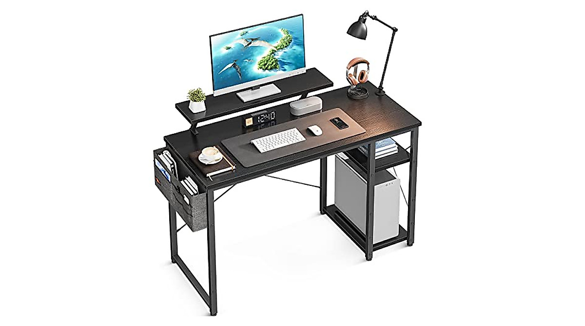 ODK 39 Inch Computer Desk with Monitor Stand - Stylish & Functional