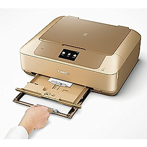 Canon MG7720 Wireless All-In-One Printer with Scanner and Copier: Mobile and Tablet Printing, with Airprint™ and Google Cloud Print compatible, Gold