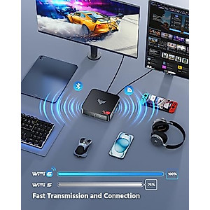 KAMRUI Mini PC Ryzen 7 5700U(8C/16T, up to 4.3GHz), Windows 11 Mini Computer 16GB DDR4 RAM 512GB M.2 2280 NVME SSD Mini PC Gaming, 4K Dual Display Mini Desktop Support WiFi6/BT5.2/Dual Channel