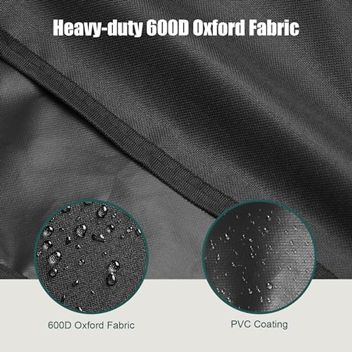 Window Air Conditioner Cover Outdoor, TRELC 600D Heavy Duty Waterproof Defender Winter AC Window Units Cover with Adjustable Straps, Bottom Covered (21.26" x 15.74" x 14.56")