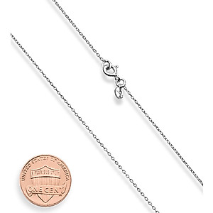 Miabella 925 Sterling Silver or 18Kt Yellow Gold Over Silver Italian 5mm Slide Bead Ball Pendant Necklace for Women Chain Made in Italy (Length 20 Inches, sterling silver)