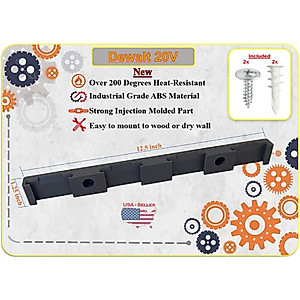 Battery Holder for 4x 20V Dewalt Batteries | 20V Battery Holder Dewalt | Battery Storage for Dewalt | Wall Mount for Dewalt 20V Batteries