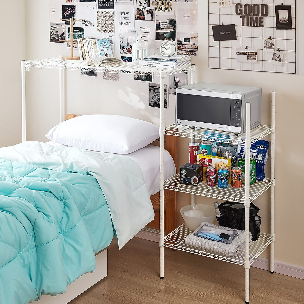 DormCo Suprima Adjustable Shelving - The Shelf Supreme - White