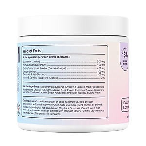 Bundle x Joy Radiant Hip and Joint Support Supplement for Dogs, 90 Soft Chews, Glucosamine Chondroitin for Dogs with Collagen, Turmeric, MSM, Colostrum, Helps Support Mobility and Flexibility