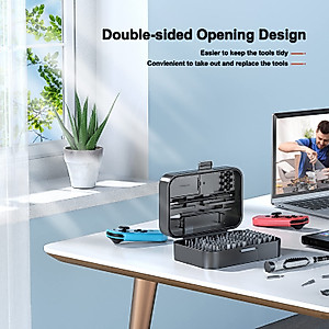 Kuptone 130 in 1 Precision Screwdriver Set, Screwdriver Bit Sets Mini Screwdriver Set with Portable Case, DIY Repair Tools Kit for iPhone Laptop PC Watch Glasses and Other Electronics