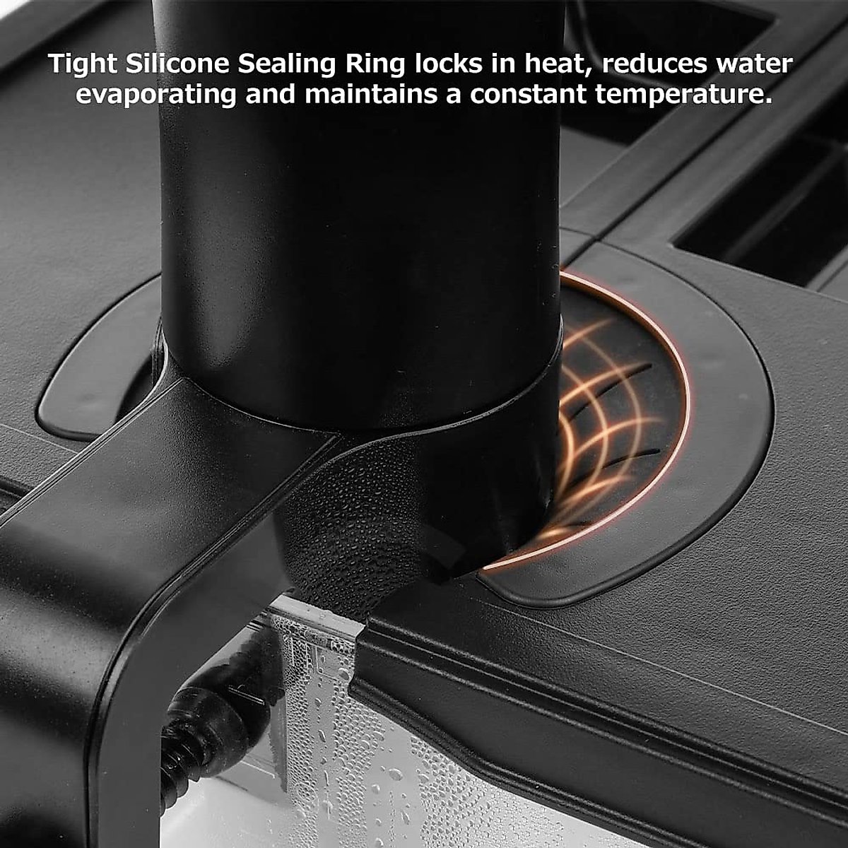 Sous Vide Container with Lid Double-Door-Opening Design Sous Vide Containers with Built- in Rack 11.65QT Sous Vide Pot Slow Cooker Container Compatible with Most Sous Vide Cookers