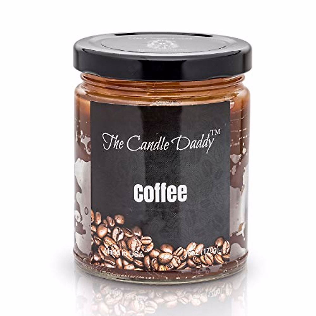 Coffee Scented Candle - 6 oz jar Candle - up to 40 Hour Burn - Hand Poured in Indiana