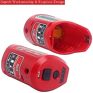 Lasica M12 Battery Charger and Portable Power Source Adapter 48-59-1201, 49-24-2310 Compatible with Milwaukee M12 12V Heated Jacket Battery (M12 USB Charger Adapter-ONLY)