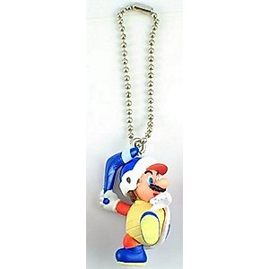 Super Mario 3D Land Mascot Keychain Figure BOOMERANG Flower TURTLE MARIO Key Chain Tomy Toy