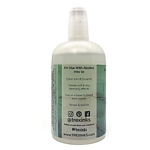 Clear Alcohol Ink Blending Solution for Alcohol Ink Art - Blends, Thins & Mixes - Includes Applicator Tip - Huge 4oz Bottle