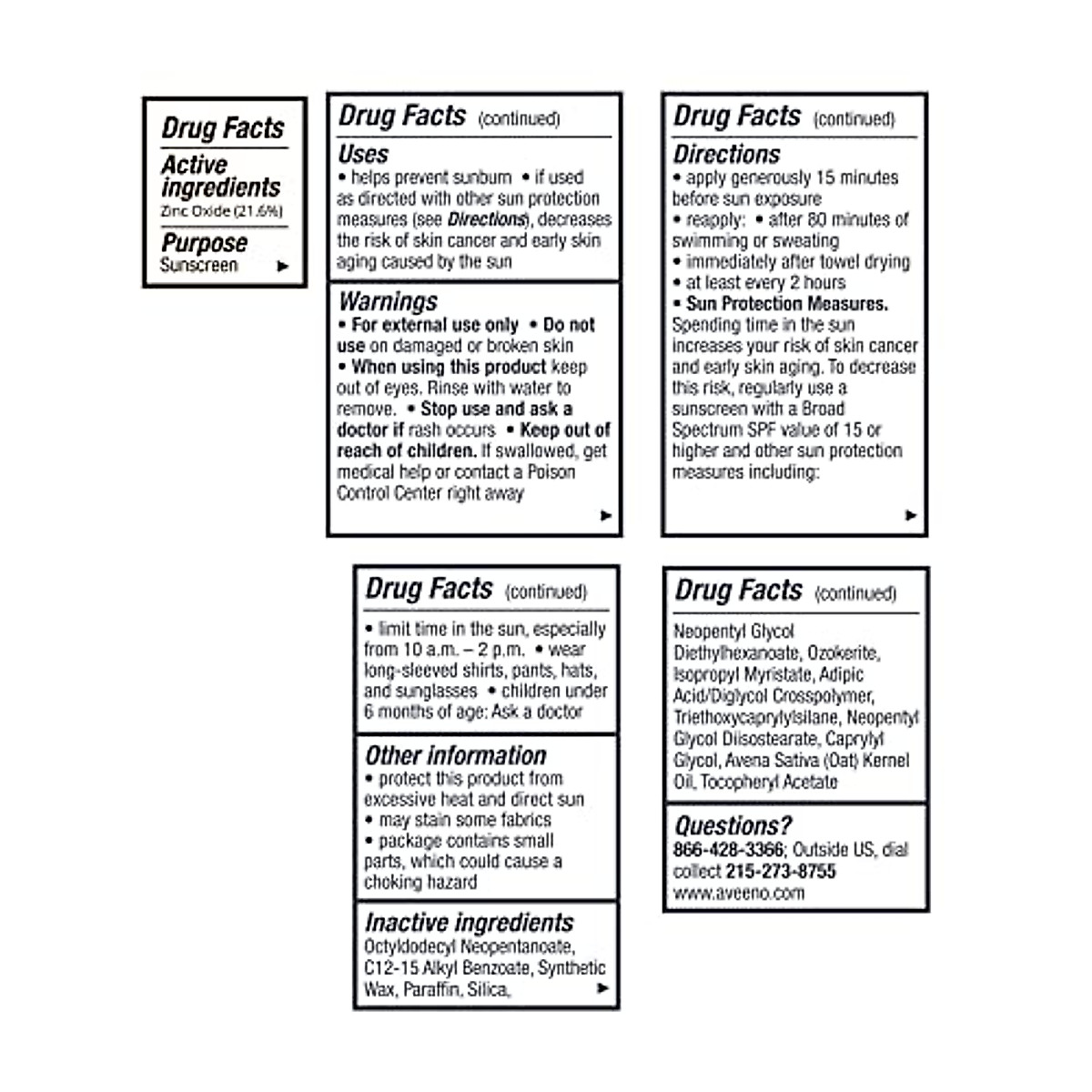 Aveeno Protect + Soothe Mineral Sunscreen Stick for Sensitive Skin, SPF 50, Water-Resistant for 80 minutes, Face & Body Sunscreen with Zinc Oxide & Oat, Fragrance-Free, Travel Size, 1.5 OZ