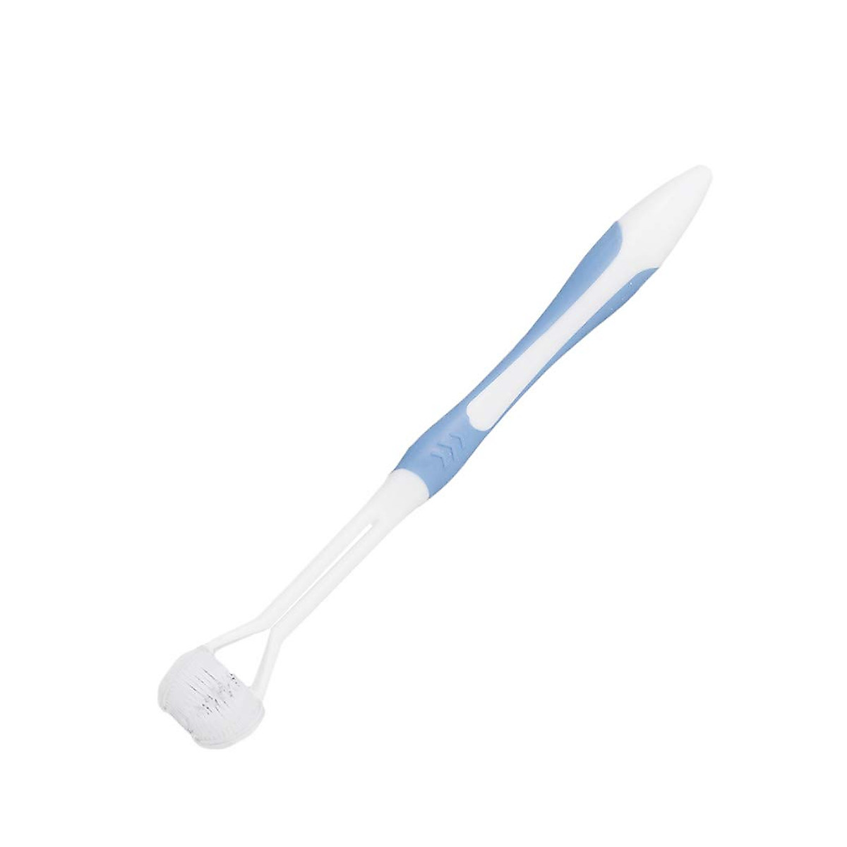 GOMYIE 3 Sided Toothbrushs Adult Child Manual Toothbrushes Soft Bristle Tooth Brush(Blue)