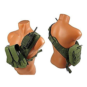 M.O.L.L.E pouch bag Radio Phone GPS tactical molle (Olive OD Green)