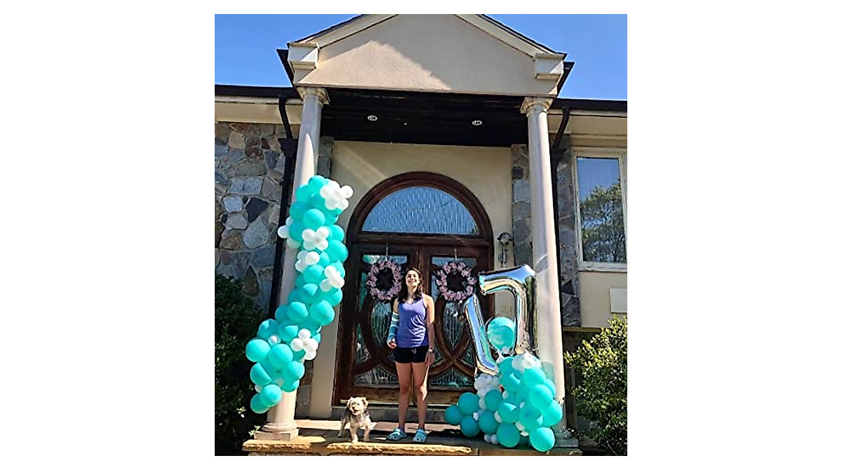 Turquoise Balloon Kit for Weddings & Parties - 105pc Assorted Set