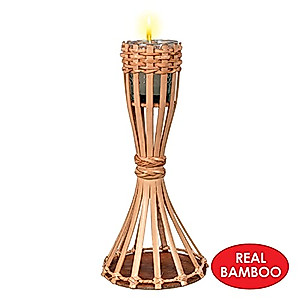 Tabletop Bamboo Torch (candle included) Party Accessory (1 count) (1/Pkg)