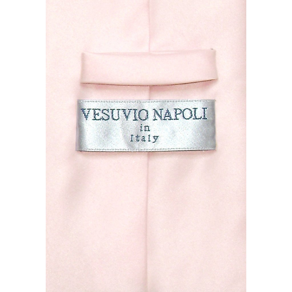 Vesuvio Napoli NeckTie Solid PINK Color Men's Neck Tie
