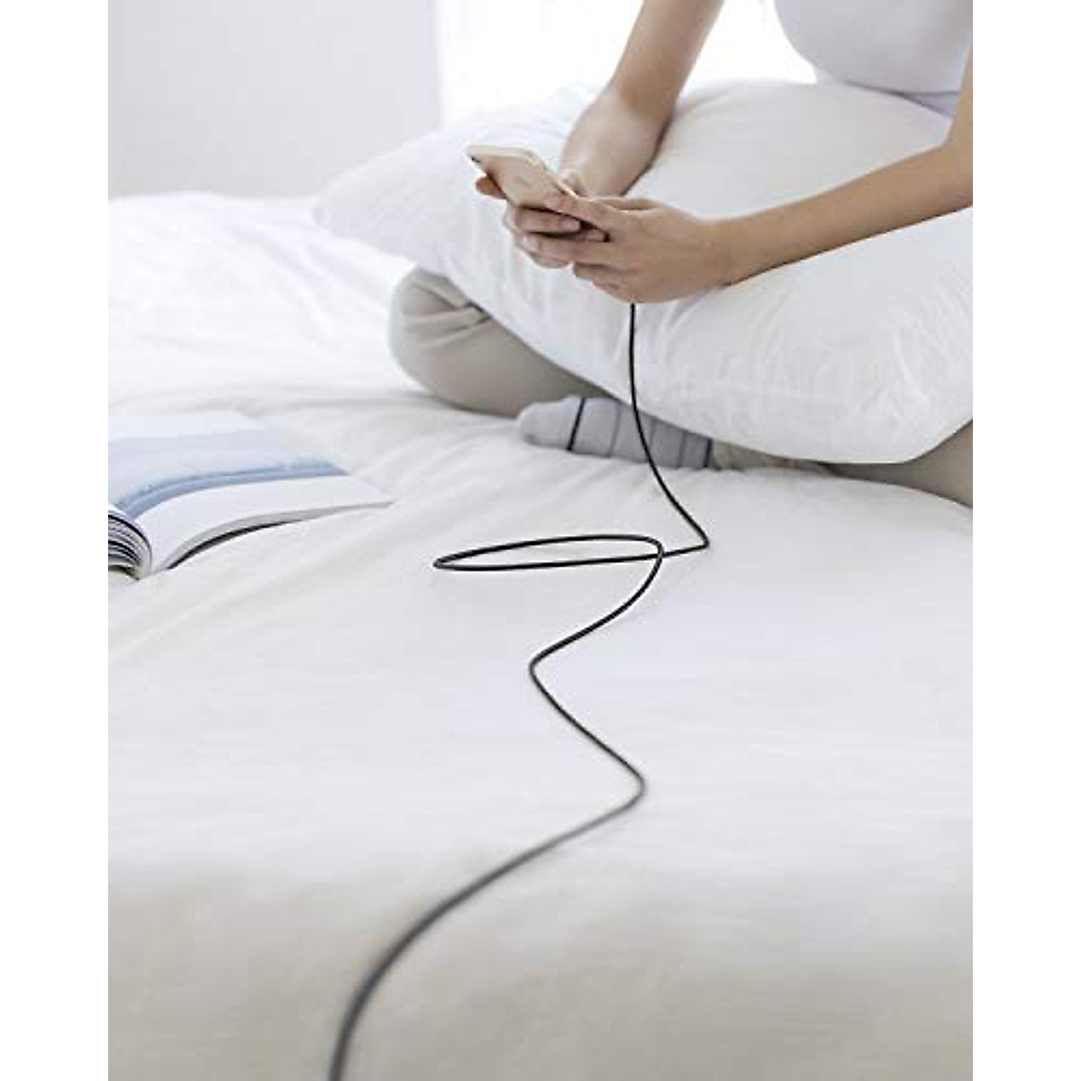 Anker 6ft Premium Double-Braided Nylon Lightning Cable, Apple MFi Certified for iPhone Chargers, iPhone X/8/8 Plus/7/7 Plus/6/6 Plus/5s, iPad Pro Air 2, and More(Black)