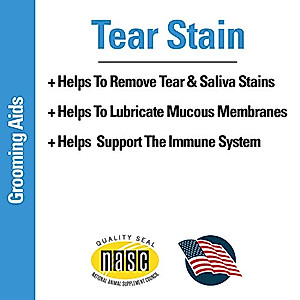 Vet Classics Tear Stain Supplements for Dogs, Cats – Helps to Prevent and Eliminate Tear Stains for Dog, Cat Breeds – Pet Supplement, Pet Immune Support – 65 Soft Chews