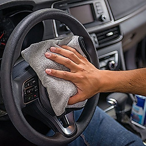 Chemical Guys MIC102303 16" X 16" Microfiber Detailing Towel, 3 Pack , Grey