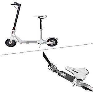 WELLSTRONG Electric Scooter Folding seat Universal seat Free Punch Saddle seat Replacement for Mijia M365,White
