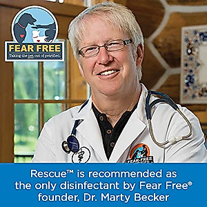 REScue One-Step Disinfectant Cleaner & Deodorizer, For Veterinary Use, Animal Shelters, Pet Foster Homes, Kennels, Litter Box, Concentrate, 1-Gallon