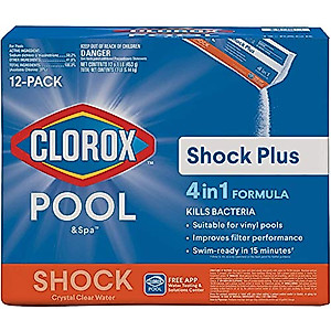Clorox Pool&Spa 32312CLX Shock Plus, 12-Pound, White
