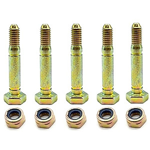 5 PK (1-9/16" x 1/4") 53200500 05907100 51001600 AM123342 532005 Shear Pins and Nuts for Ariens ST624E ST520E ST520 ST724 Snow Blower