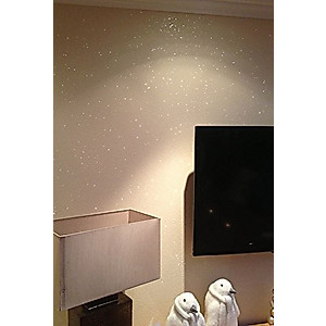 V1RTUS Silver Holographic Glitter Paint Crystal Additive 100g / 3.5oz for Acrylic, Latex, Emulsion - use Interior/Exterior - Wall, Ceiling, Wood, Metal, Varnish, Dead Flat, Matte, Soft Sheen or Silk