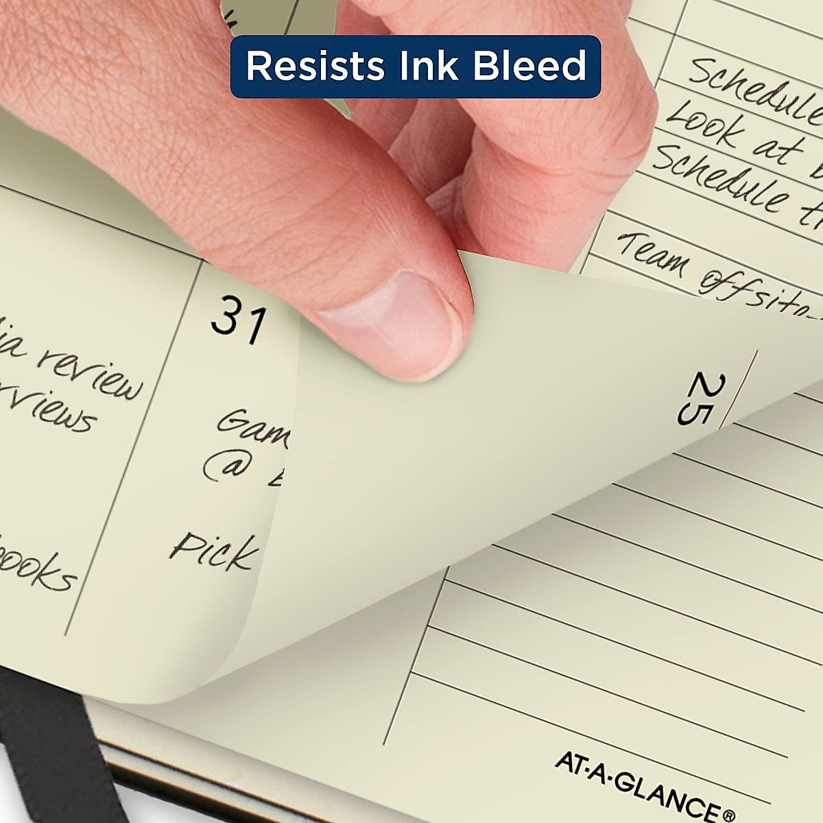 AT-A-GLANCE 2023-2024 Academic Planner, Weekly & Monthly, Hourly Appointment Book, 7-1/2" x 10", Medium, Pocket, Hardcover, Plan.Write.Remember., Black (70795705)