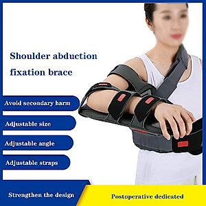 Shoulder Abduction Immobilizer Soft Comfortable Arm Sling Immobilizer for Shoulder Injury Torn Rotator Cuff Sublexion Surgery Dislocated Strains Tears Arm Sling with Waist Belt